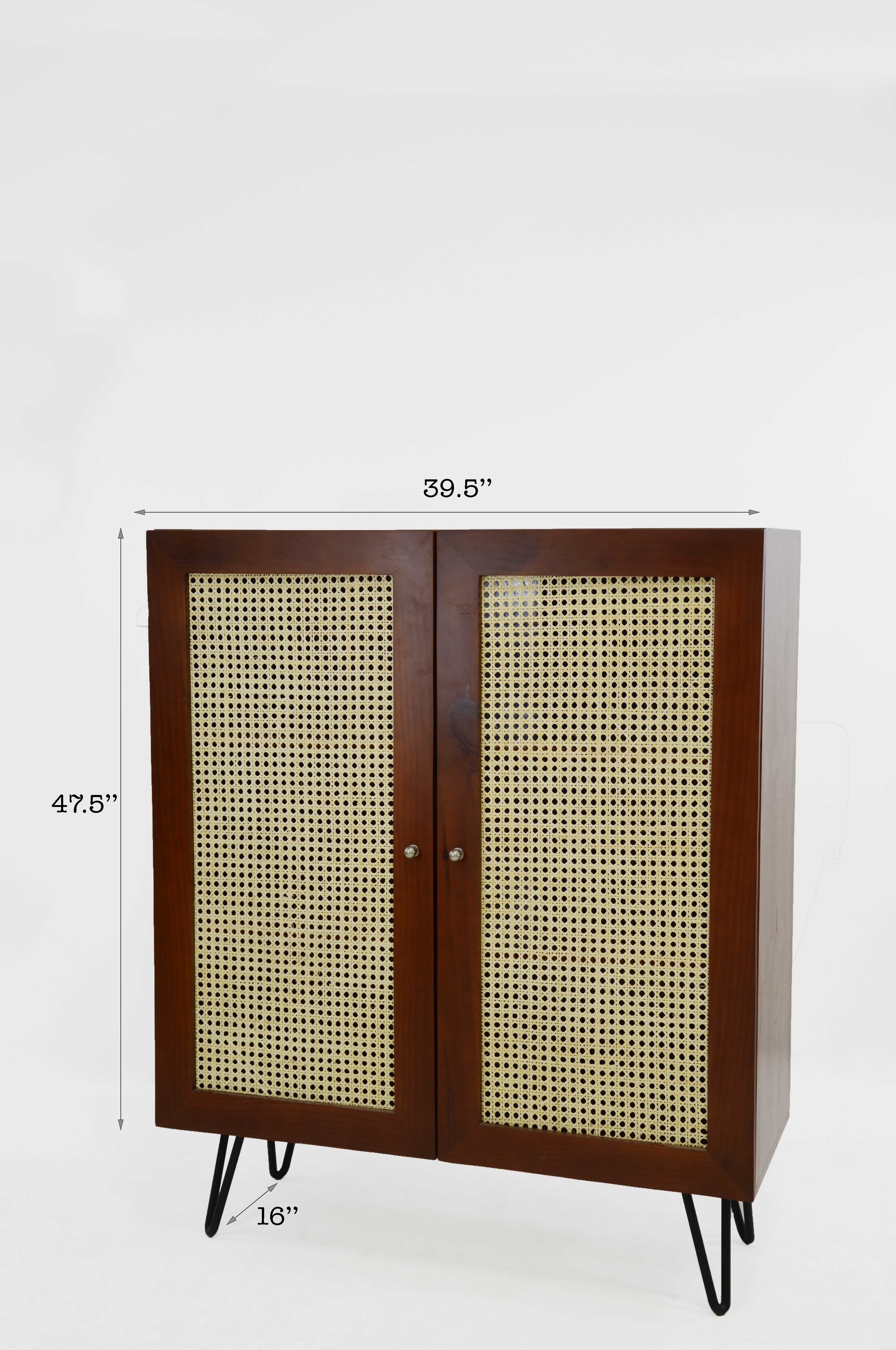 Ramona Cane Cabinet – Élan Studio