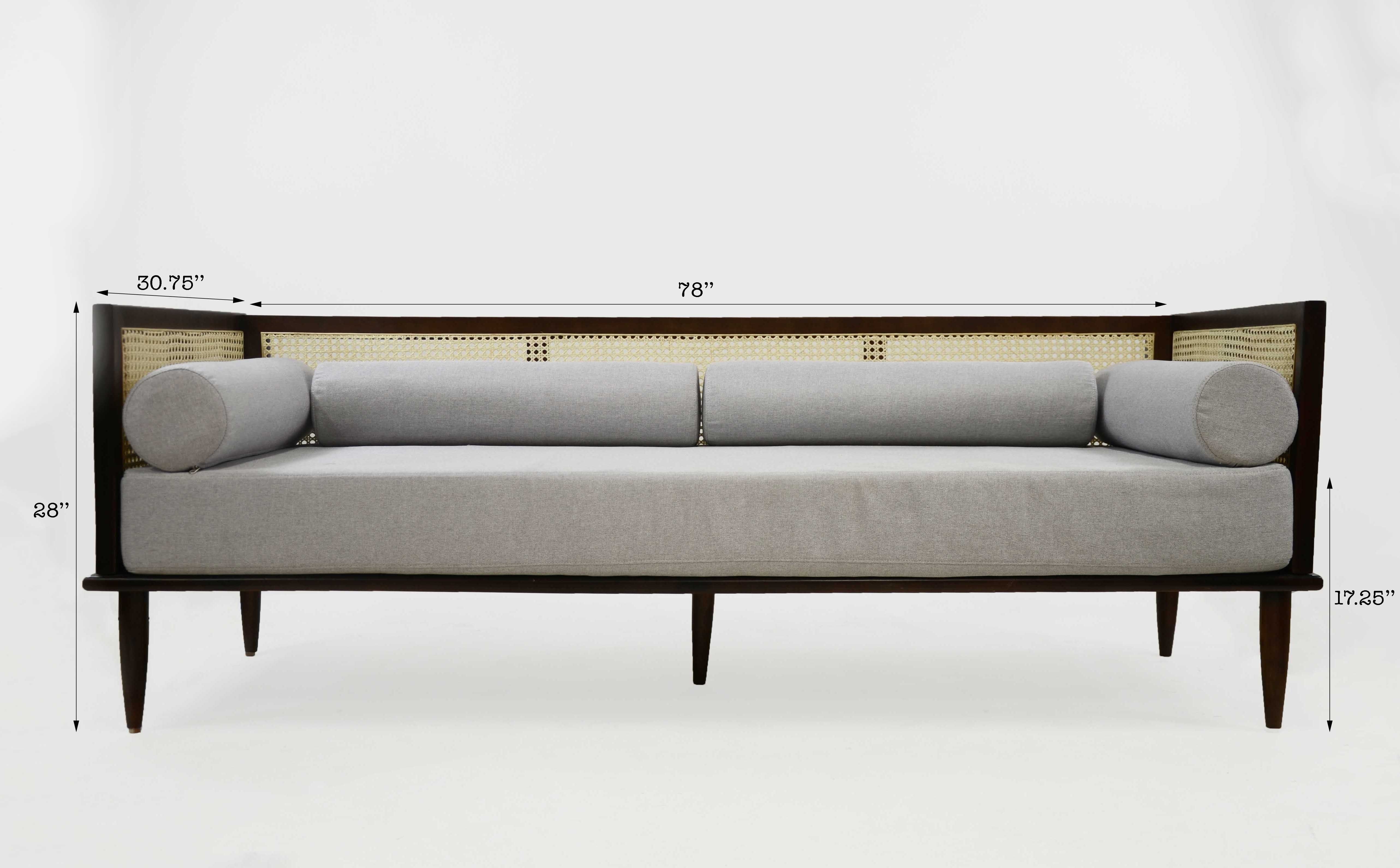 Homer Cane Wooden Sofa – Élan Studio